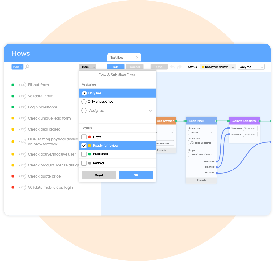 Features Leapwork Test Automation